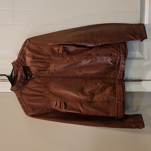 Metro 7 | Jackets & Coats | Womens Metro 7 Leather Bomber Moto Jacket ...